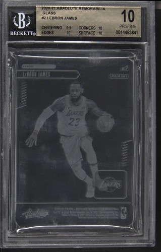 2020-21 PANINI ABSOLUTE MEMORABILIA GLASS LEBRON JAMES BGS 10 | eBay