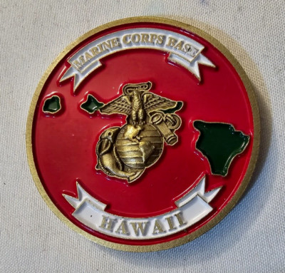 US Marine Corps Base Hawaii Commanding Officer CO Challenge Coin / USMC ...