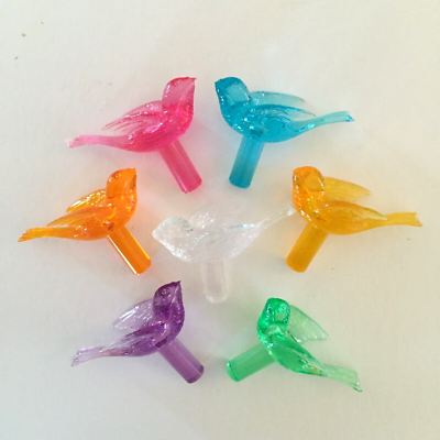 30 Feather DOVE LIGHTS Ceramic Christmas Tree LARGE BIRD BULB Peg 7 ...