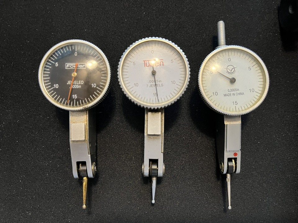 Lot of 3 Dial Indicators (Turlen, Fowler, Aerospace) w/ 2 Adjustable Arm Magnets | eBay