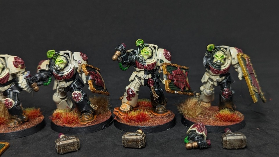 Space Marine Dark Angels Deathwing Terminators - custom weapons | eBay