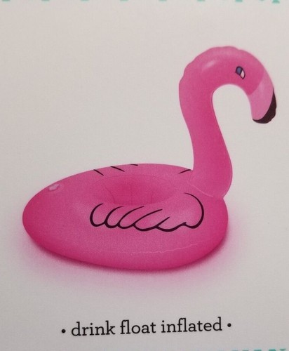Pink Flamingo Drink Holder Inflatable Float Your Drink Pool Drink Float ...