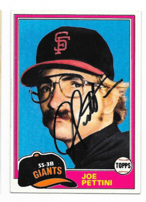 JOE PETTINI 1981 TOPPS AUTOGRAPHED SIGNED # 62 SAN FRANCISCO GIANTS | eBay