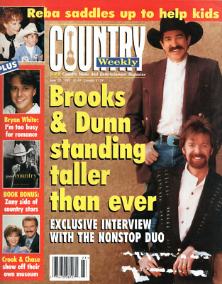 Country Weekly Magazine June 10 1997 Brooks & Dunn Bryan White Kathy ...