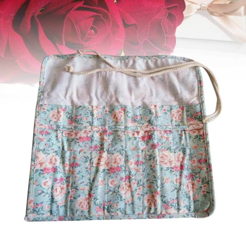 Cloth Paintbrush Wrap 20 Slots Roll Up Pencil Case Organizer For Kids ...