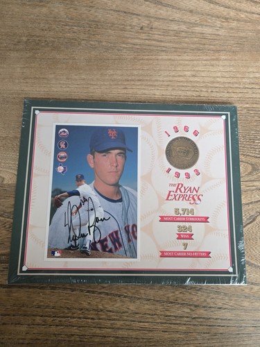 NOLAN RYAN Autograph - "THE RYAN EXPRESS" w/ COIN AUTO SIGNATURE BIN | eBay