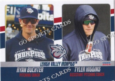 2024 Lehigh Valley IronPigs Ryan Buchter Tyler Higgins Card Phillies PC ...