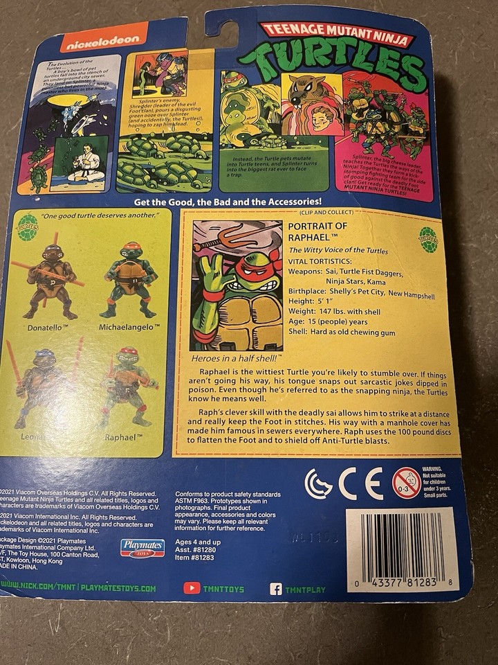 teenage mutant ninja turtles Heroes In A Half Shell Raphael Weapons Sai ...