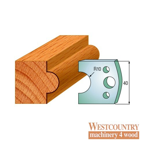 CMT SPINDLE MOULDER CUTTERS - Knives and Limiters 40mm - profile 015 ...