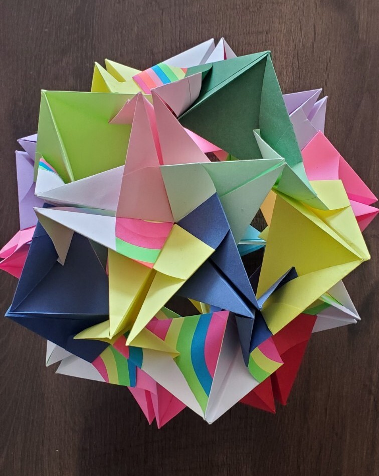 Origami Flower Kusudama Ball