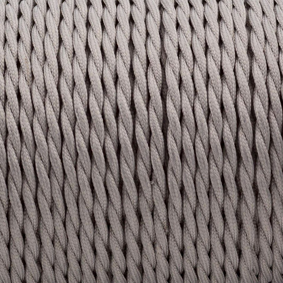 3 Core Twisted Fabric Braided Electric Wire Flex Vintage Lamp ...