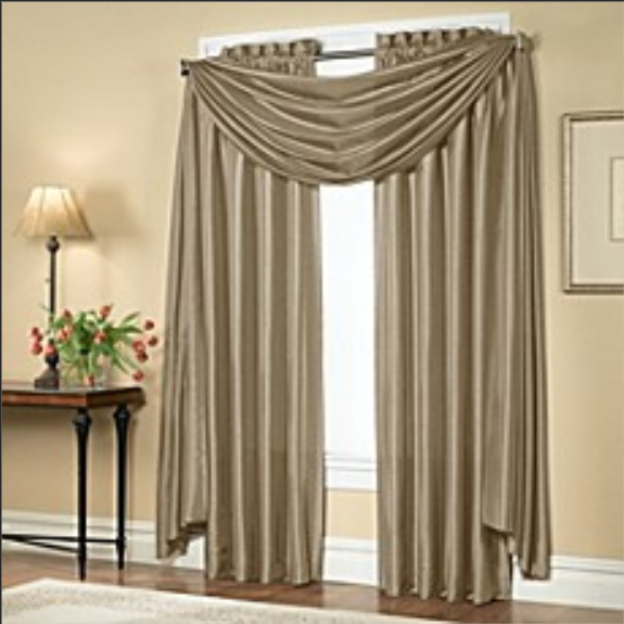 Kensington Home Fashions Uptown Rod Pocket Panel 95" in Gold | eBay