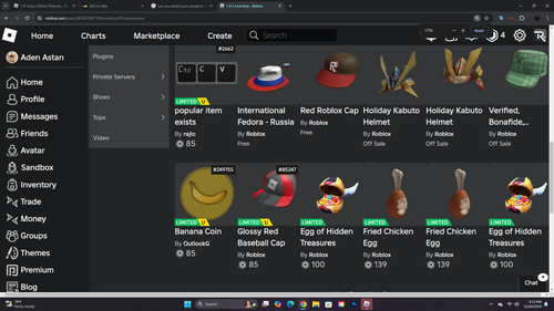 !! Roblox Limited Items !! Hats, Etc!(FAST SHIPPING!) 100% WARRENTY | eBay