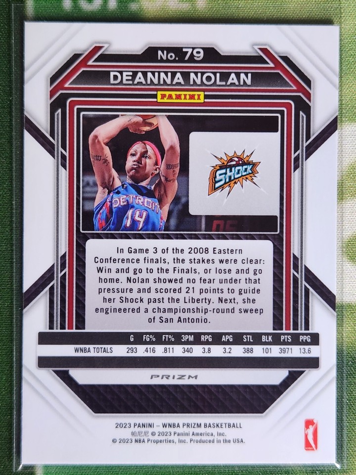 2023 Prizm WNBA Deanna Nolan SILVER HOLO Detroit Shoc #79 | eBay