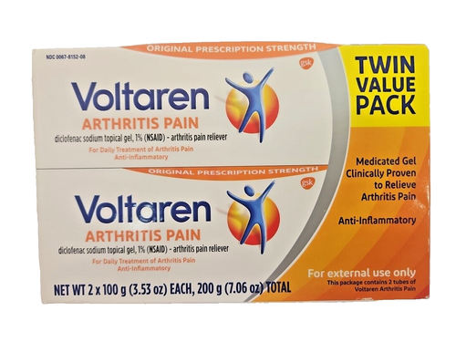 Arthritis Pain Relief Topical Gel Anti Inflam Twin Pack 3.53Oz Exp 12/ ...