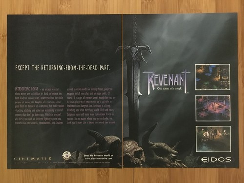 Revenant PC 1999 Vintage Game Print Ad/Poster Official Big Box Promo ...