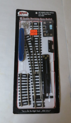NOS ATLAS HO SCALE LEFT REMOTE SNAP-SWITCH CODE 100 TRACK #850 NICKEL SILVER | eBay