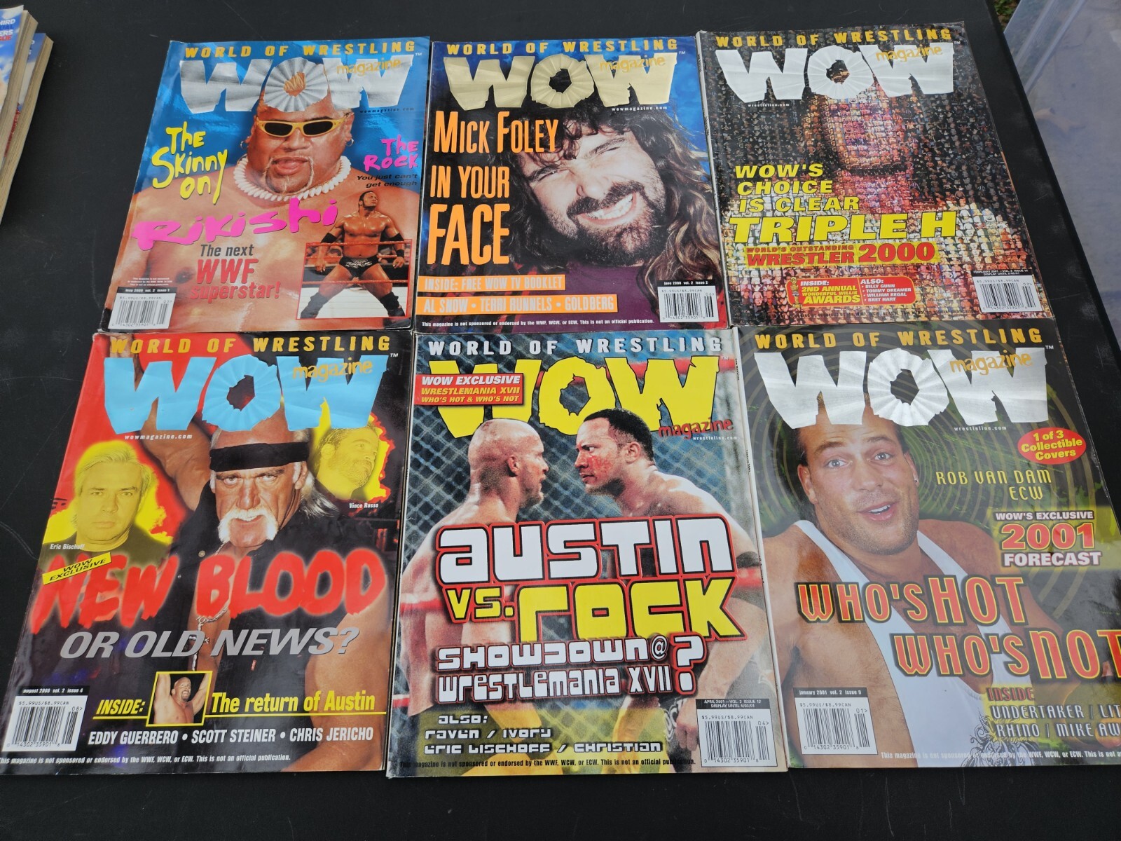 WOW: World of Wrestling Magazine Vol 2 lot of 6 magazines | eBay