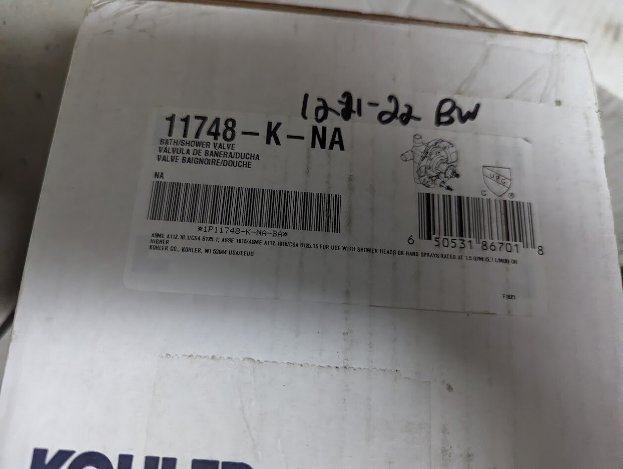 KOHLER K-11748-K-NA Rite-Temp Valve with Diverter | eBay