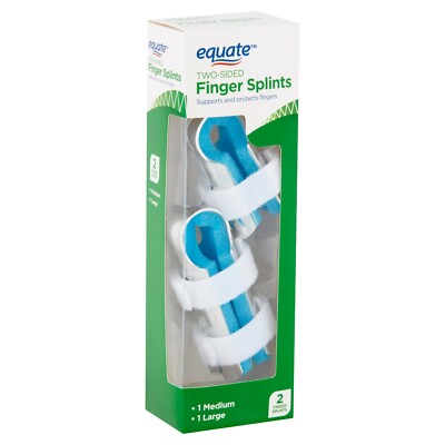 Equate Two-Sided Finger Splints, 2 CT..+ | eBay