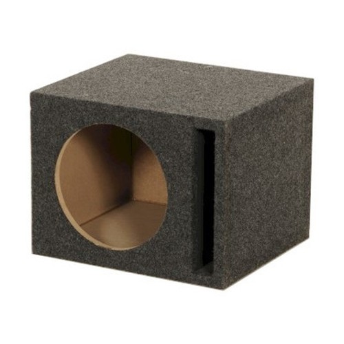 Single 12 Inch Slot Ported Vented Car Audio Subwoofer Box Sub Enclosure ...
