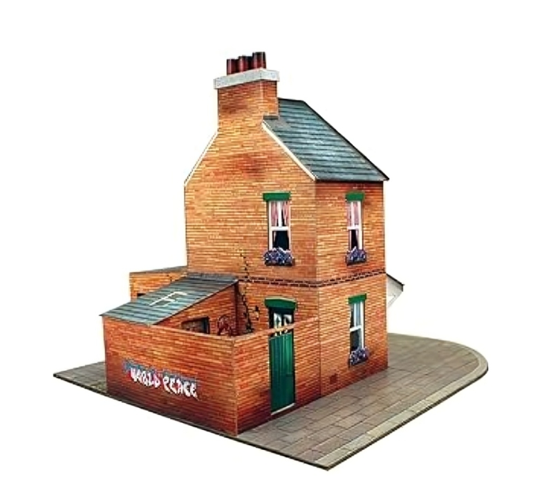 Corner Row House Model Making Kit by The CityBuilder 1:43 Scale (7mm) O ...