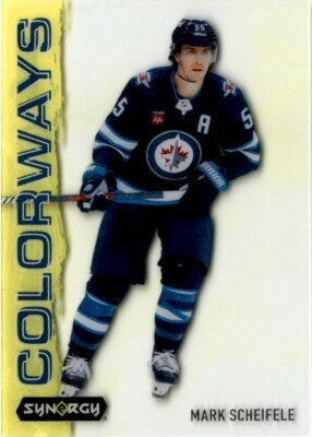 Mark Scheifele Winnipeg Jets 2024-25 Synergy Colorways Neon Yellow L-68 ...