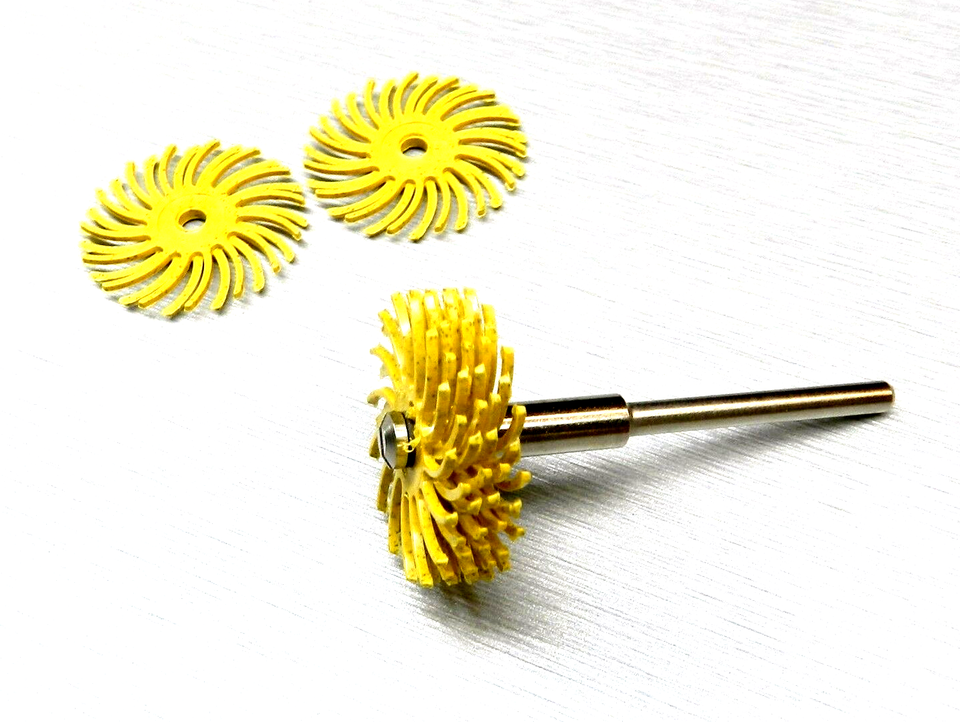 3m Radial Bristle Discs 80 Grit Yellow Bristle Brush 1" Pack if 6 and 1 ...