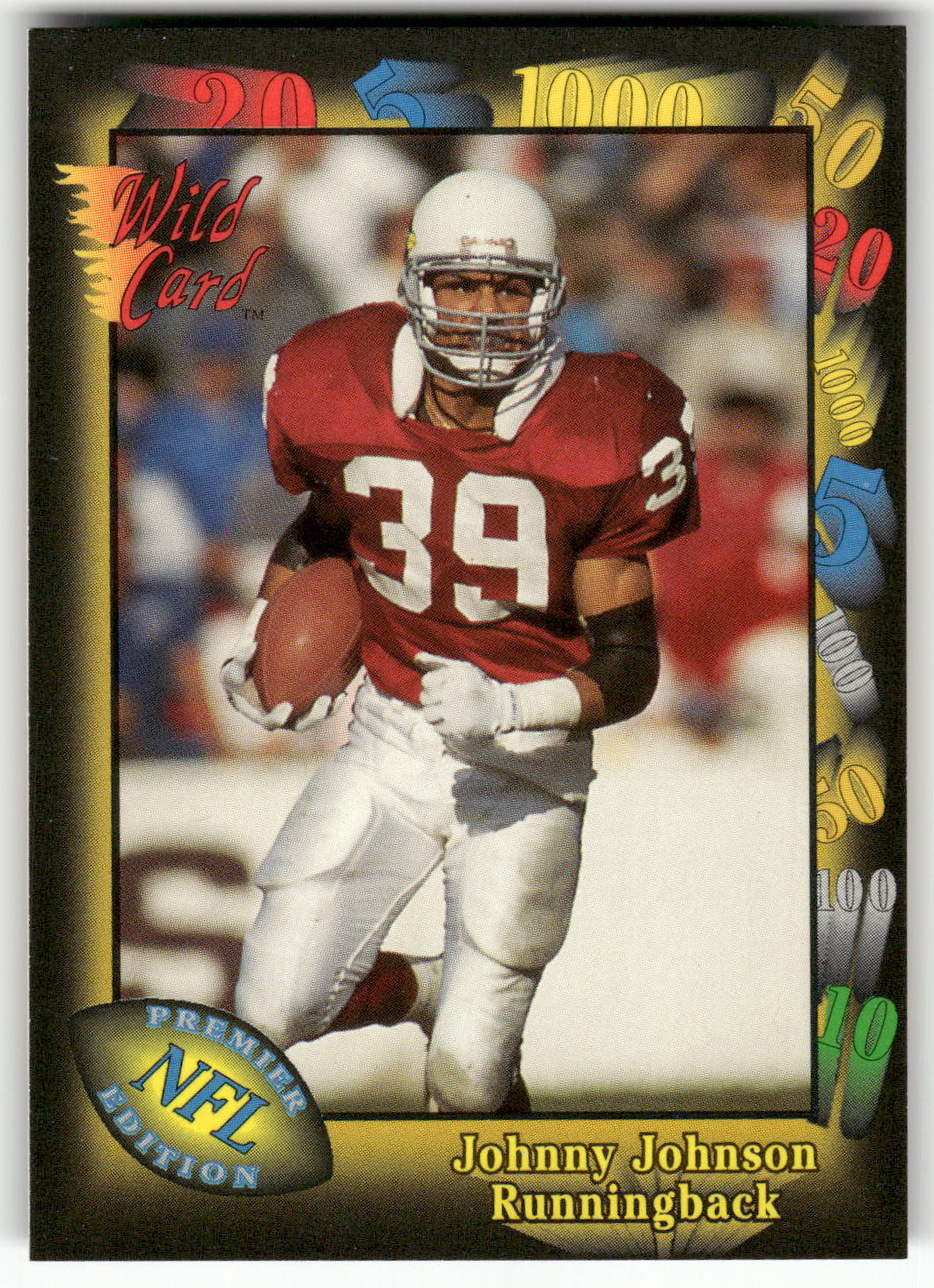 1991 Wild Card #74 Johnny Johnson Phoenix Cardinals | eBay