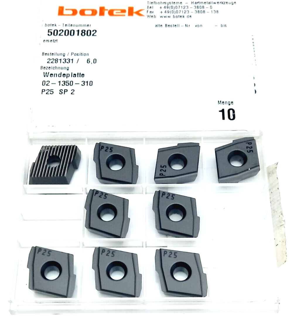 BOTEK 502001802 02-1350-310 P25 SP2 9pcs. | eBay