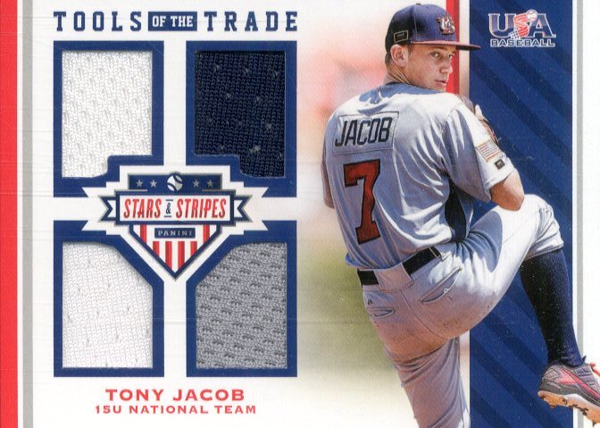 2017 USA Baseball Stars/Stripes Tools of the Trade Jerseys Card #54 T ...