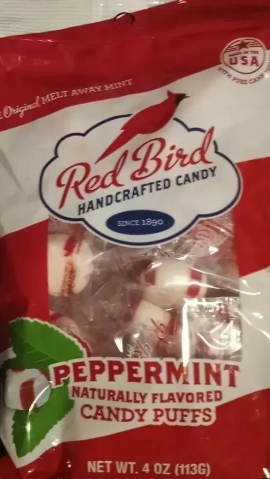 Red Bird Handcrafted Peppermint Candy Puffs 8 bags (32 oz.) - 4 oz ...