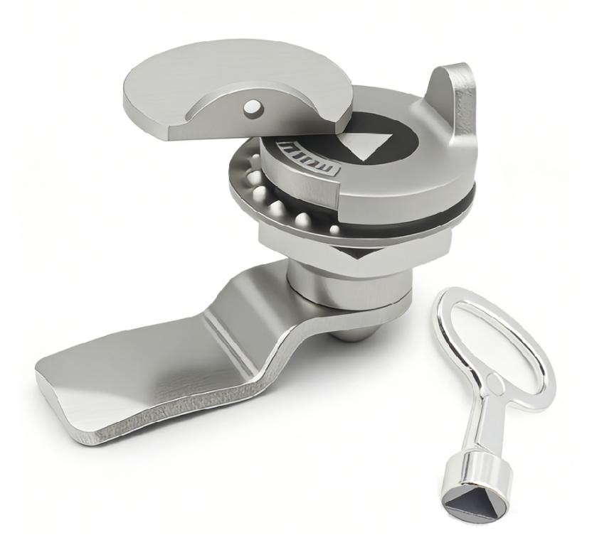 304 SS Triangle Cylinder Lock with Sealing Cover for Meter Box and ...