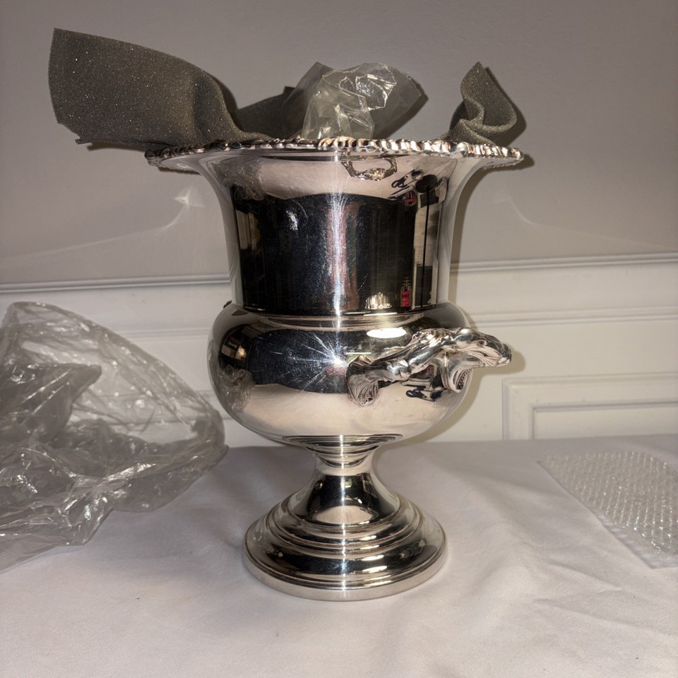 Vintage Sheridan Silver Plated Wine Cooler Champagne Bucket Urn With ...