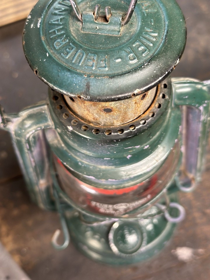 Vintage Feuer Hand 275 Baby Oil Storm Feuerhand Lantern Lamp Kerosene ...