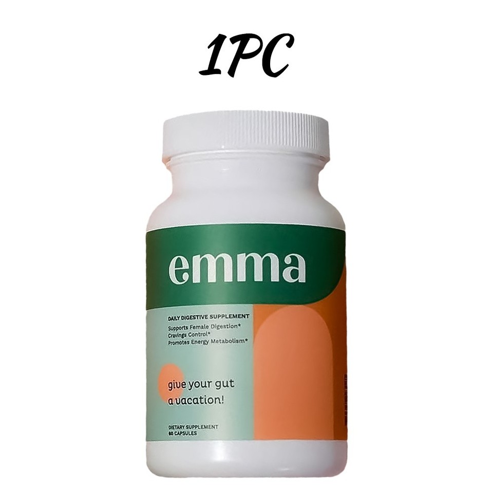 1-5 Pack Emma Relief Supplement Keto for Gut Bloating 60 Capsules Exp 7 ...