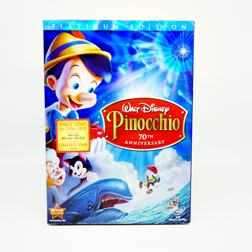 Pinocchio (DVD, 2009, 2-Disc Set, 70th Anniversary Platinum Edition) w ...