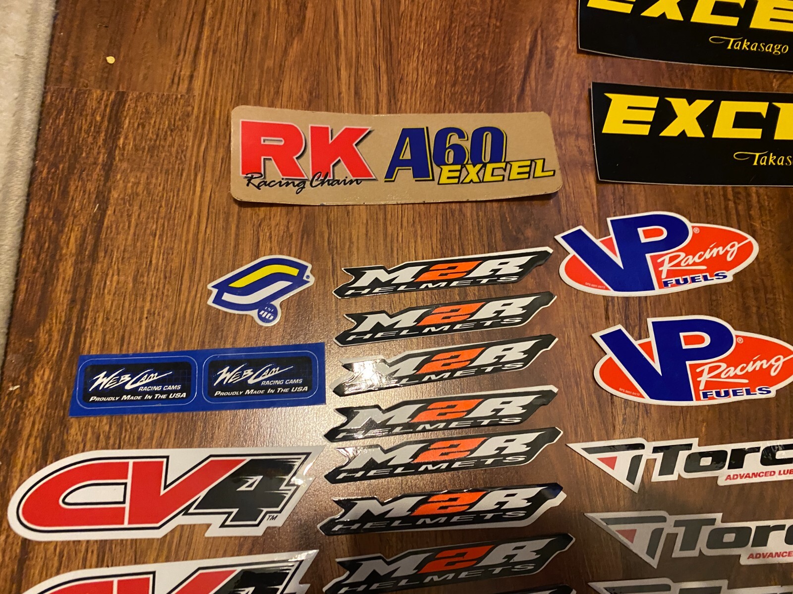 LOT of 32 Vintage Original MOTOR RACING STICKERS Motocross Hot Rod Off ...