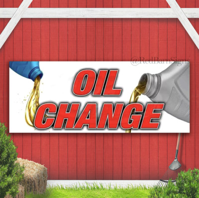OIL CHANGE Advertising Vinyl Banner | eBay