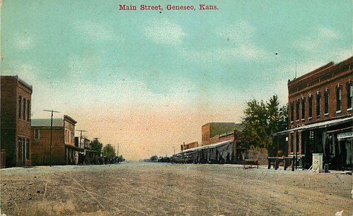 Postcard Main Street Scene in Geneseo, Kansas - used in 1910 | eBay