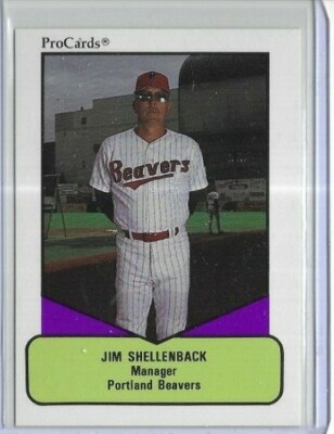 1990 ProCards #264 Jim Shellenback Portland Beavers (Minnesota AAA ...