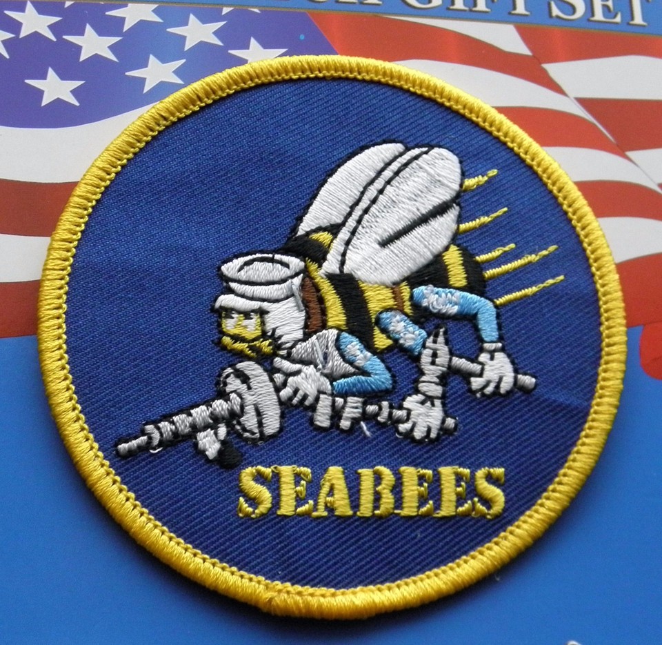 SEABEE SEABEES US NAVY USN 3 PIN 1 PATCH GIFT SET LAPEL PIN BADGE | eBay