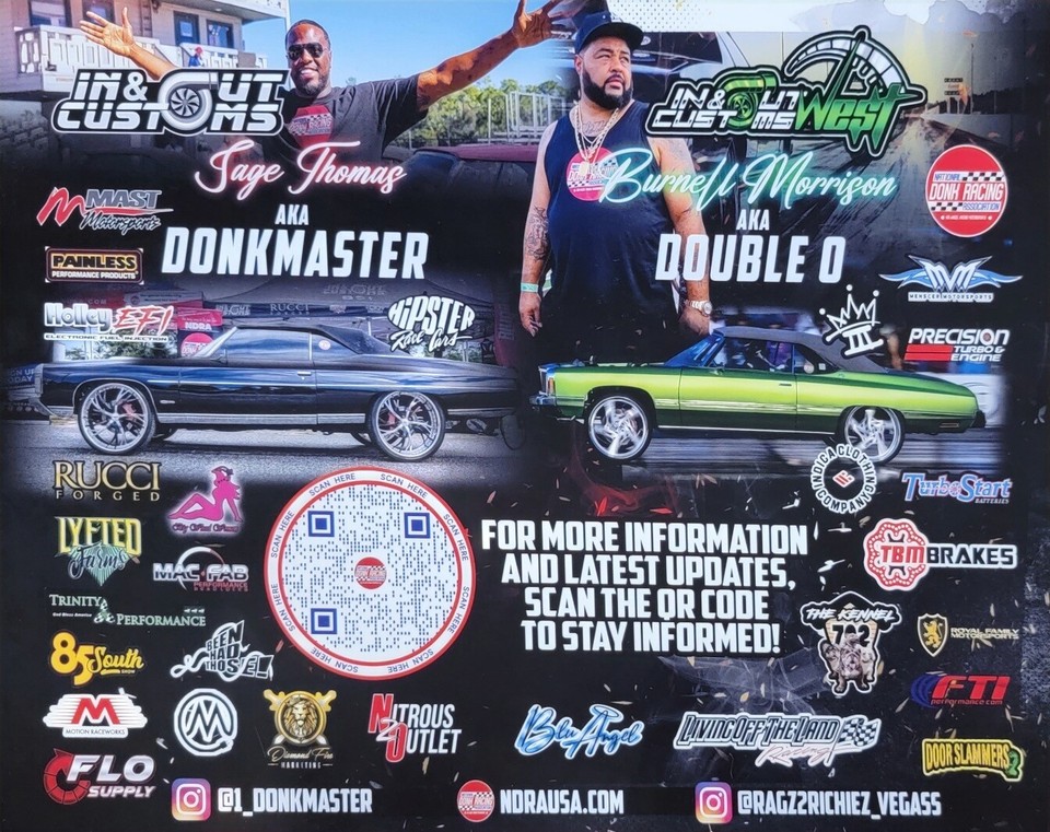 2023 Burnell Morrison + Sage Thomas Chevy Caprice Donk Racing NDRA Hero ...