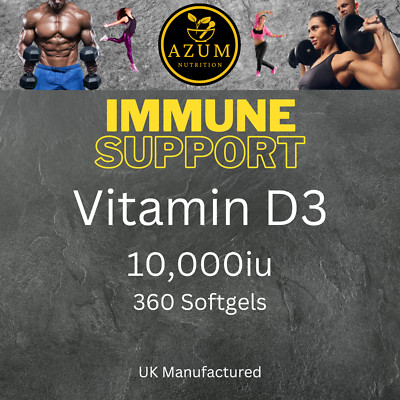 AZUM Vitamin Vit D3 10000iu 360 Softgels Vitamin D vit d | eBay