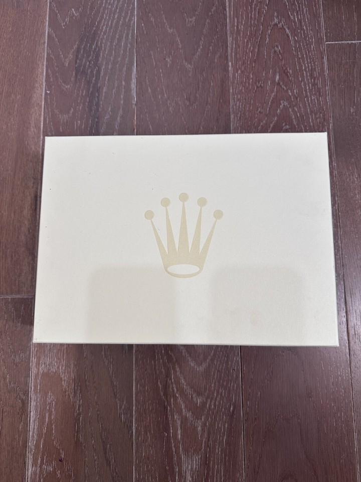 ROLEX Green President Watch Empty Box 33.00.71 with Booklets Rare 11” L ...