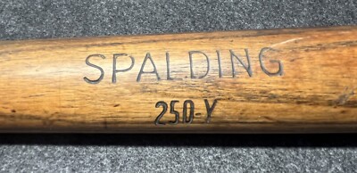 Antique Vtg 1910s-20s Spalding Model 250-Y Wood Baseball Bat 34 ...