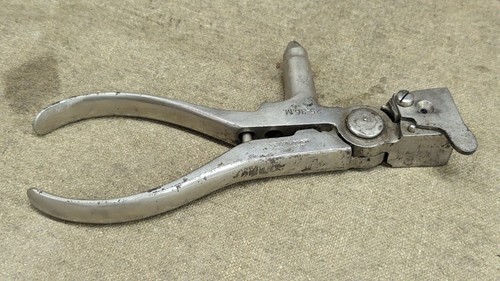 Ideal vintage reloading tong loader w/ mold, 25-36 Nickel plated | eBay