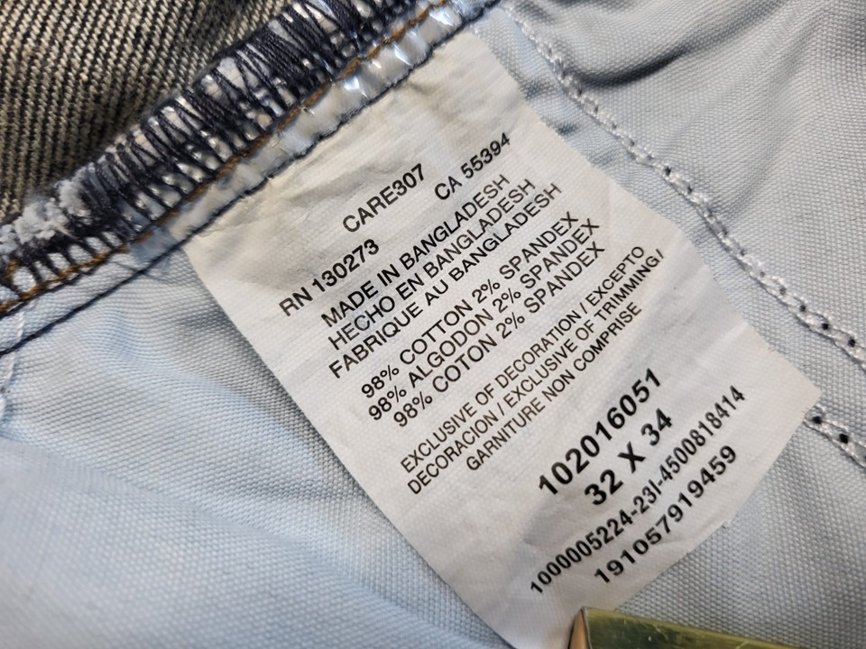 Lee Mens Jeans Extreme Motion 32 X 34 Slim Straight Motion Flex ...