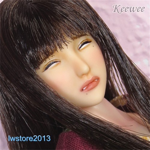 1:6 Close Eyes Girl Obitsu Head Sculpt Carved For 12" Female PH TBL ...