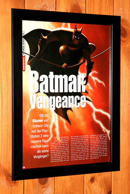 Batman Vengeance GameCube PS2 Xbox 360 Old Rare Promo Poster / Ad Page ...